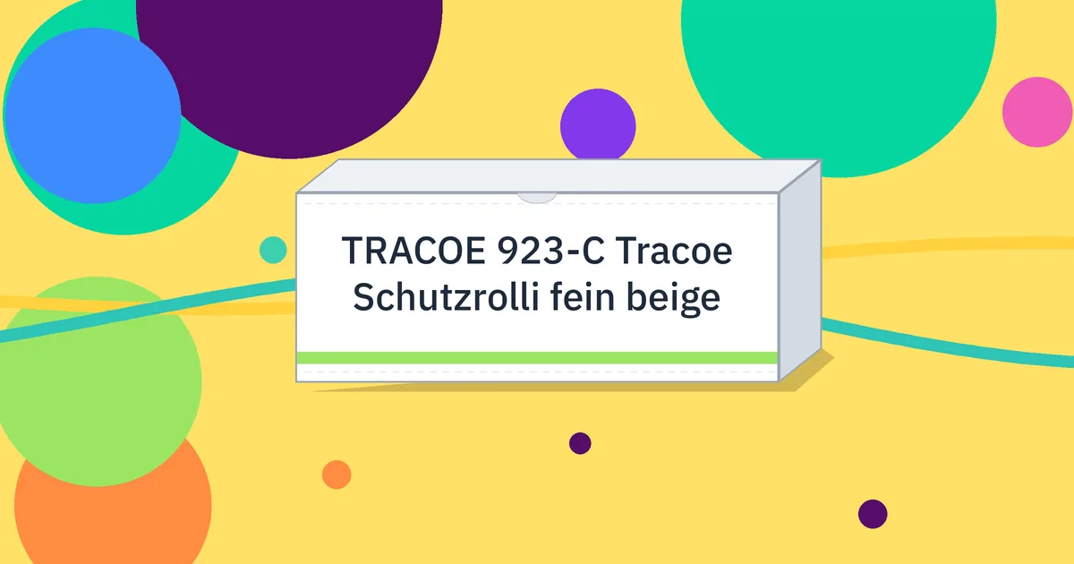 Symbolbild: Packung mit der Aufschrift TRACOE 923-C Tracoe Schutzrolli fein beige (PZN 02721117) – Verfügbarkeit und Bezug in Apotheken in Frankfurt am Main
