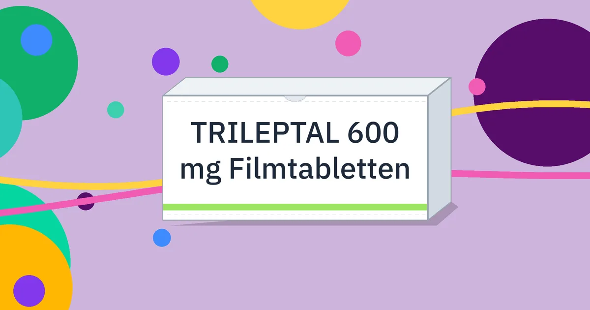 Symbolbild: Packung mit der Aufschrift TRILEPTAL 600 mg Filmtabletten (PZN 11103482) – Verfügbarkeit und Bezug in Apotheken in Frankfurt am Main