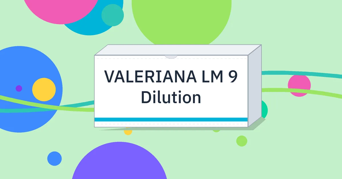 Symbolbild: Packung mit der Aufschrift VALERIANA LM 9 Dilution (PZN 13261570) – Verfügbarkeit und Bezug in Apotheken in Frankfurt am Main