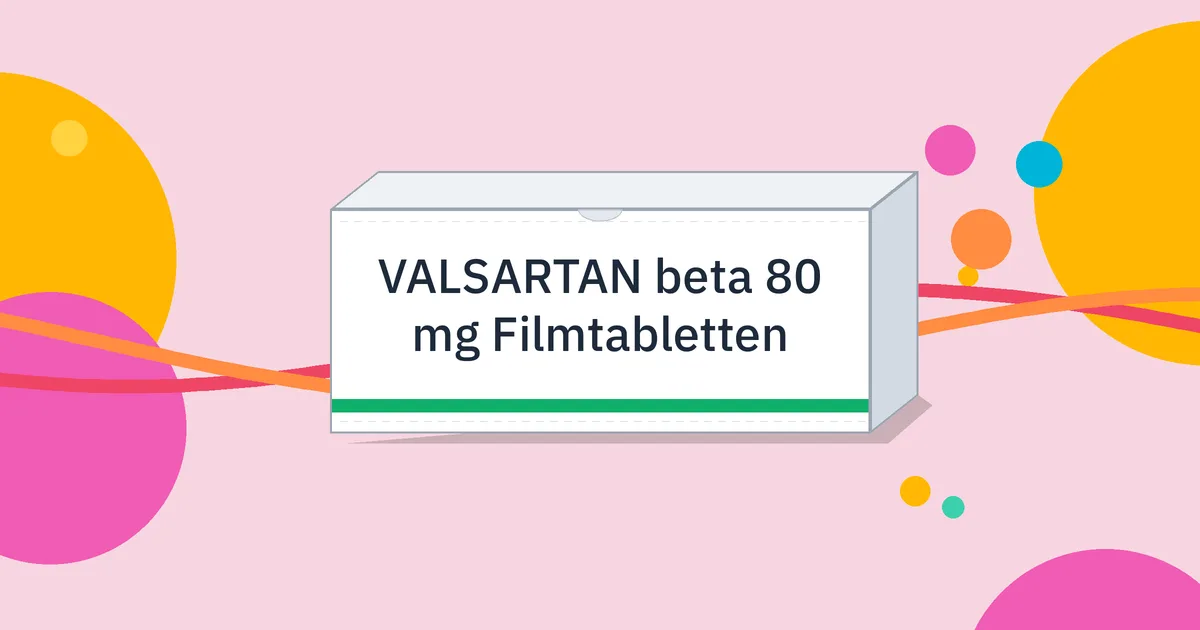Symbolbild: Packung mit der Aufschrift VALSARTAN beta 80 mg Filmtabletten (PZN 17454076) – Verfügbarkeit und Bezug in Apotheken in Frankfurt am Main