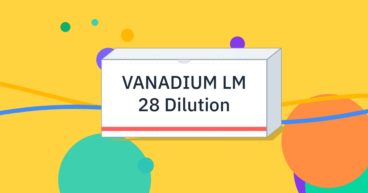Symbolbild: Packung mit der Aufschrift VANADIUM LM 28 Dilution (PZN 13262931) – Verfügbarkeit und Bezug in Apotheken in Frankfurt am Main