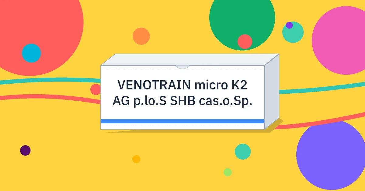 Symbolbild: Packung mit der Aufschrift VENOTRAIN micro K2 AG p.lo.S SHB cas.o.Sp. (PZN 20760339) – Verfügbarkeit und Bezug in Apotheken in Frankfurt am Main