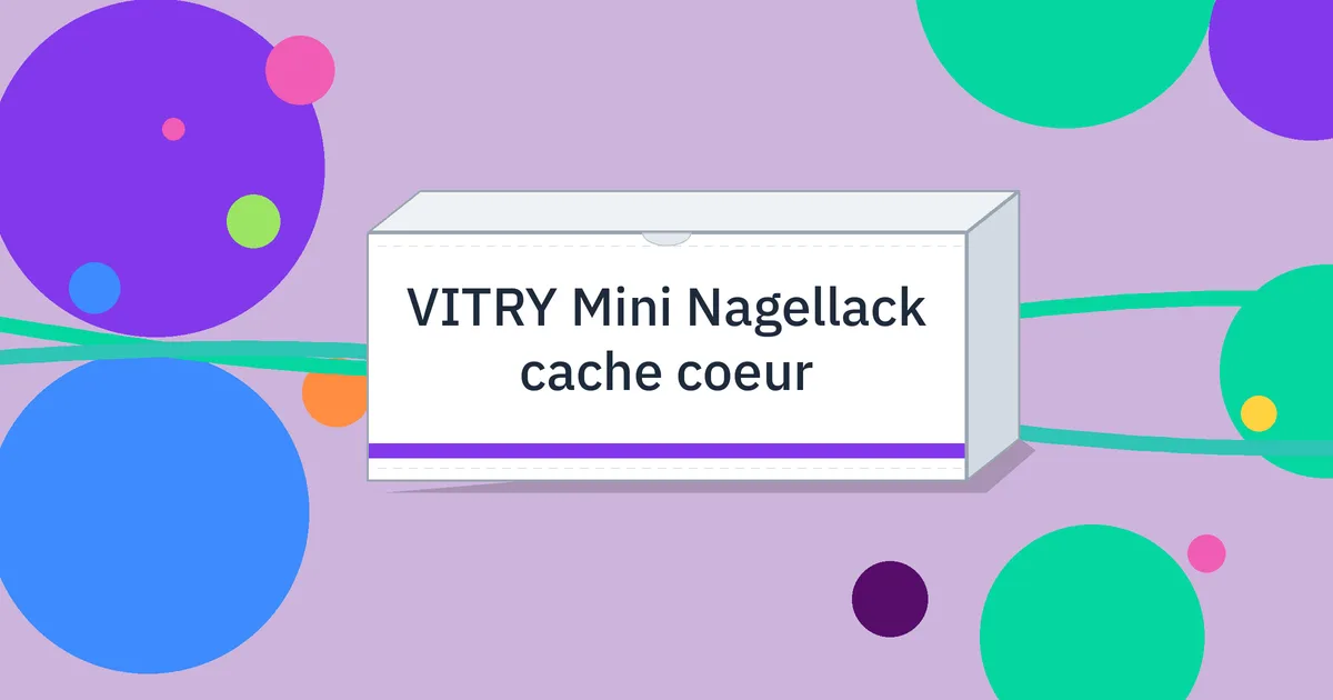 Symbolbild: Packung mit der Aufschrift VITRY Mini Nagellack cache coeur (PZN 11142884) – Verfügbarkeit und Bezug in Apotheken in Frankfurt am Main