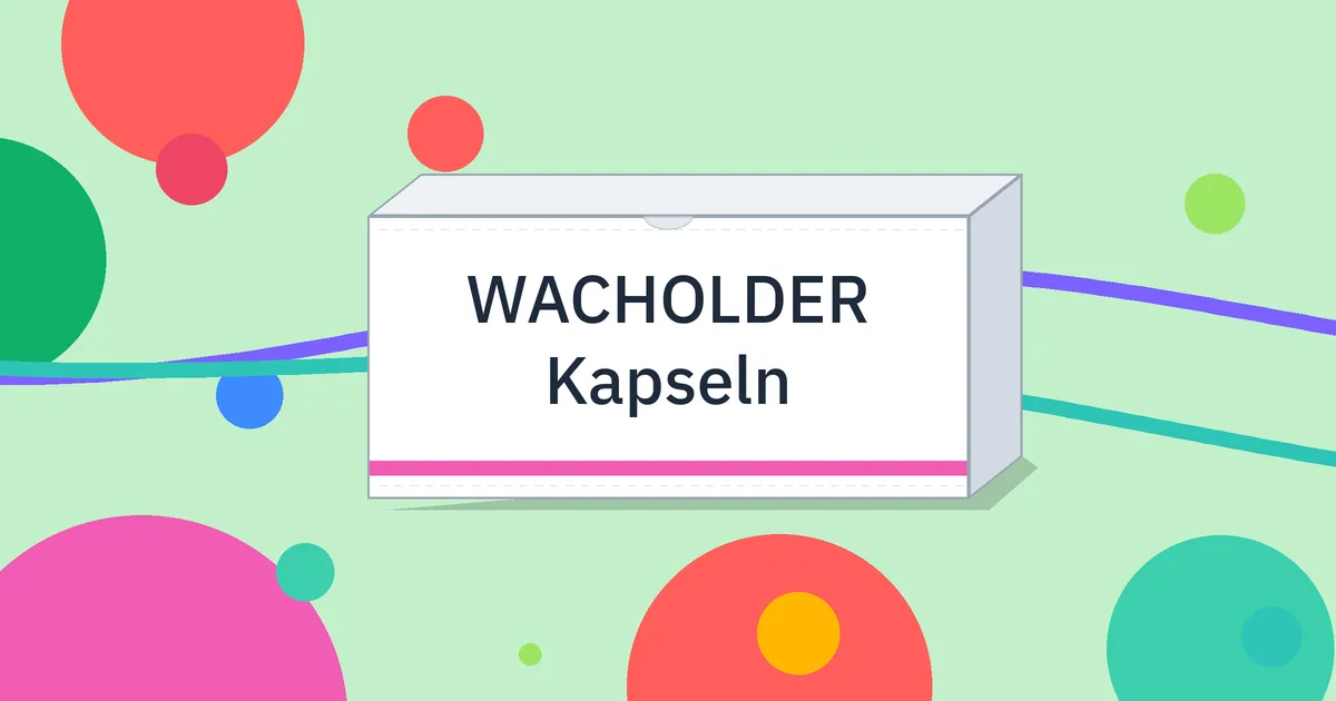 Symbolbild: Packung mit der Aufschrift WACHOLDER Kapseln (PZN 05013792) – Verfügbarkeit und Bezug in Apotheken in Frankfurt am Main