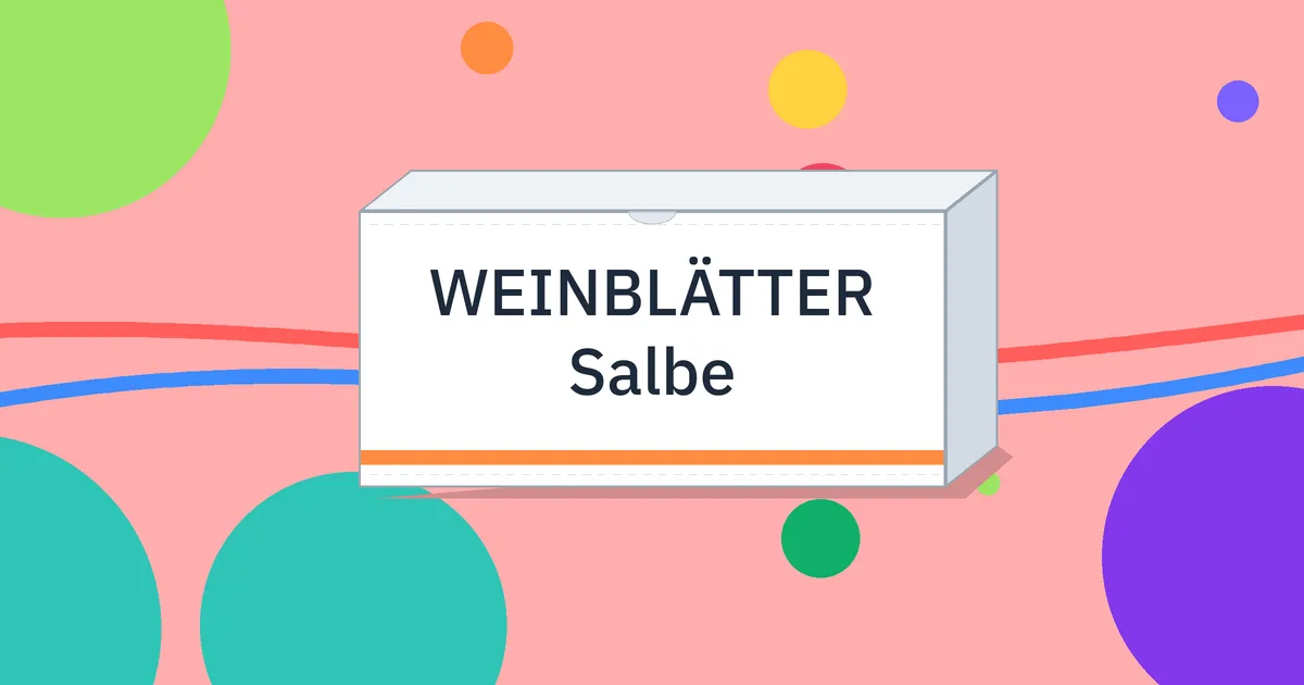 Symbolbild: Packung mit der Aufschrift WEINBLÄTTER Salbe (PZN 19204691) – Verfügbarkeit und Bezug in Apotheken in Frankfurt am Main