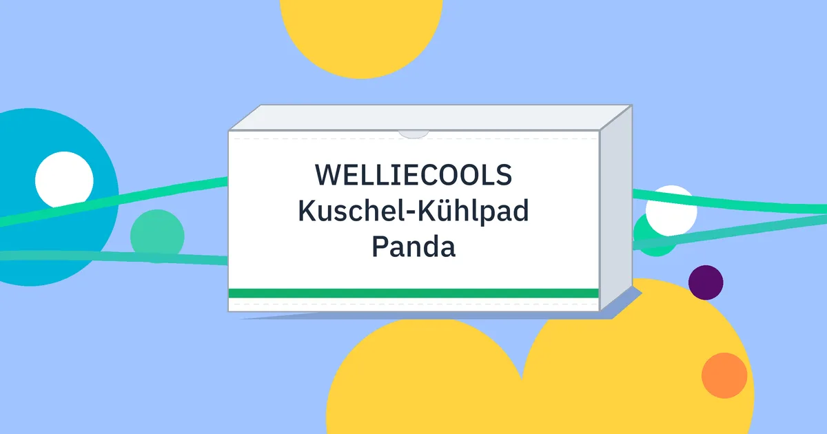 Symbolbild: Packung mit der Aufschrift WELLIECOOLS Kuschel-Kühlpad Panda (PZN 17400407) – Verfügbarkeit und Bezug in Apotheken in Frankfurt am Main