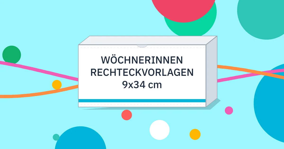 Symbolbild: Packung mit der Aufschrift WÖCHNERINNEN RECHTECKVORLAGEN 9x34 cm (PZN 06127339) – Verfügbarkeit und Bezug in Apotheken in Frankfurt am Main