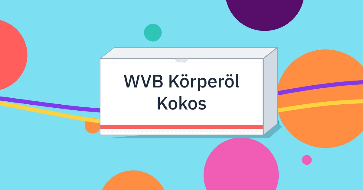 Symbolbild: Packung mit der Aufschrift WVB Körperöl Kokos (PZN 16146094) – Verfügbarkeit und Bezug in Apotheken in Frankfurt am Main