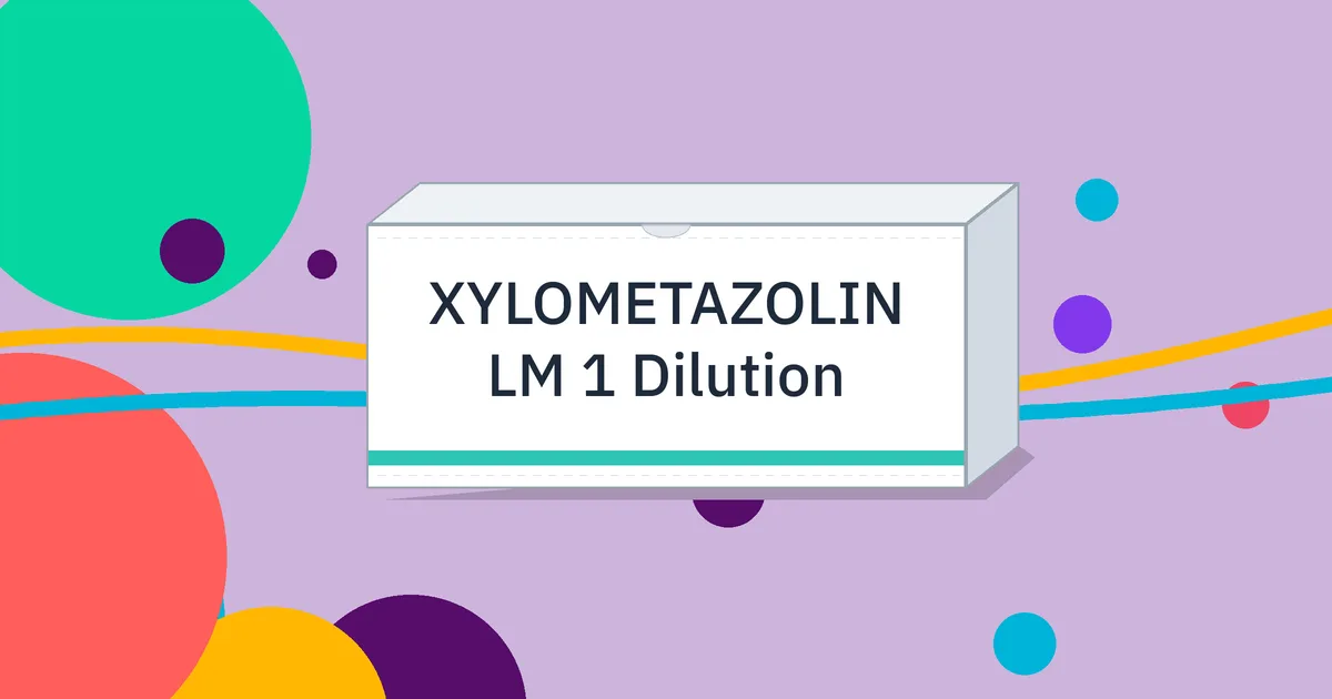 Symbolbild: Packung mit der Aufschrift XYLOMETAZOLIN LM 1 Dilution (PZN 13283005) – Verfügbarkeit und Bezug in Apotheken in Frankfurt am Main