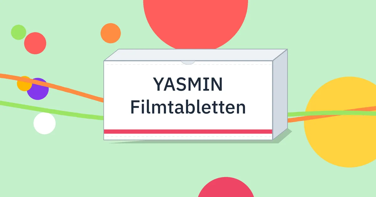 Symbolbild: Packung mit der Aufschrift YASMIN Filmtabletten (PZN 08880070) – Verfügbarkeit und Bezug in Apotheken in Frankfurt am Main
