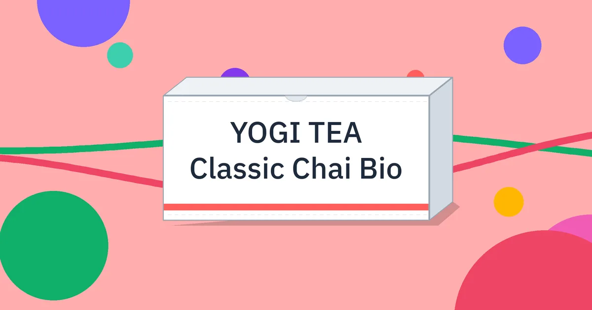 Symbolbild: Packung mit der Aufschrift YOGI TEA Classic Chai Bio (PZN 08438546) – Verfügbarkeit und Bezug in Apotheken in Frankfurt am Main