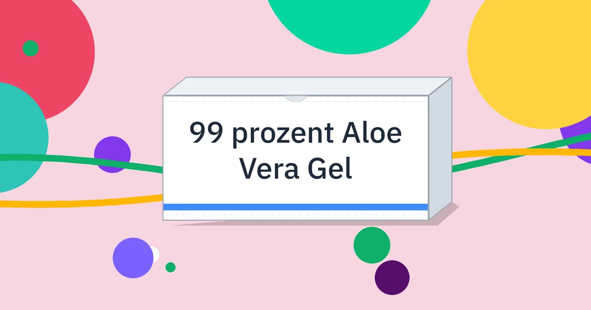Symbolbild: Packung mit der Aufschrift 99 prozent Aloe Vera Gel (PZN 17951260) – Verfügbarkeit und Bezug in Apotheken in Frankfurt am Main