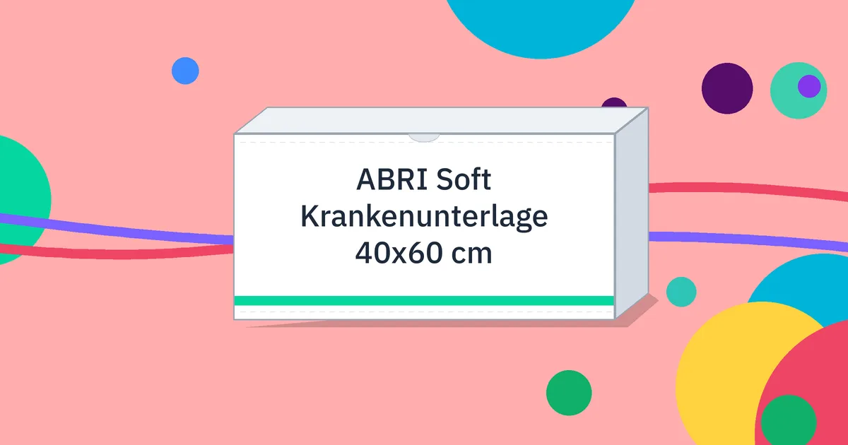 Symbolbild: Packung mit der Aufschrift ABRI Soft Krankenunterlage 40x60 cm (PZN 00427023) – Verfügbarkeit und Bezug in Apotheken in Frankfurt am Main