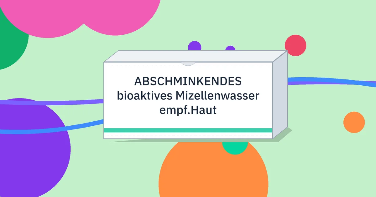 Symbolbild: Packung mit der Aufschrift ABSCHMINKENDES bioaktives Mizellenwasser empf.Haut (PZN 19163503) – Verfügbarkeit und Bezug in Apotheken in Frankfurt am Main