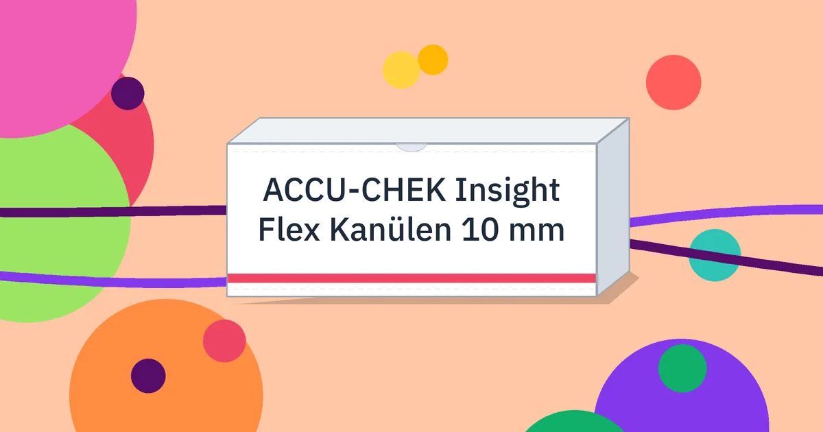 Symbolbild: Packung mit der Aufschrift ACCU-CHEK Insight Flex Kanülen 10 mm (PZN 16787232) – Verfügbarkeit und Bezug in Apotheken in Frankfurt am Main