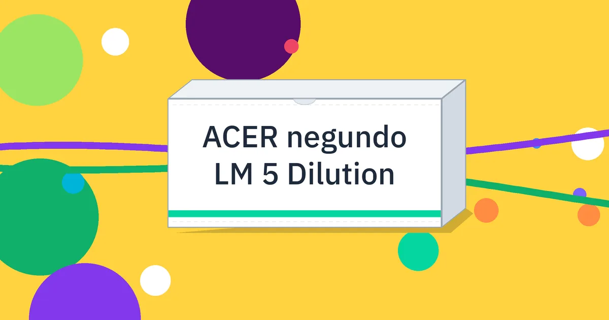 Symbolbild: Packung mit der Aufschrift ACER negundo LM 5 Dilution (PZN 13263971) – Verfügbarkeit und Bezug in Apotheken in Frankfurt am Main