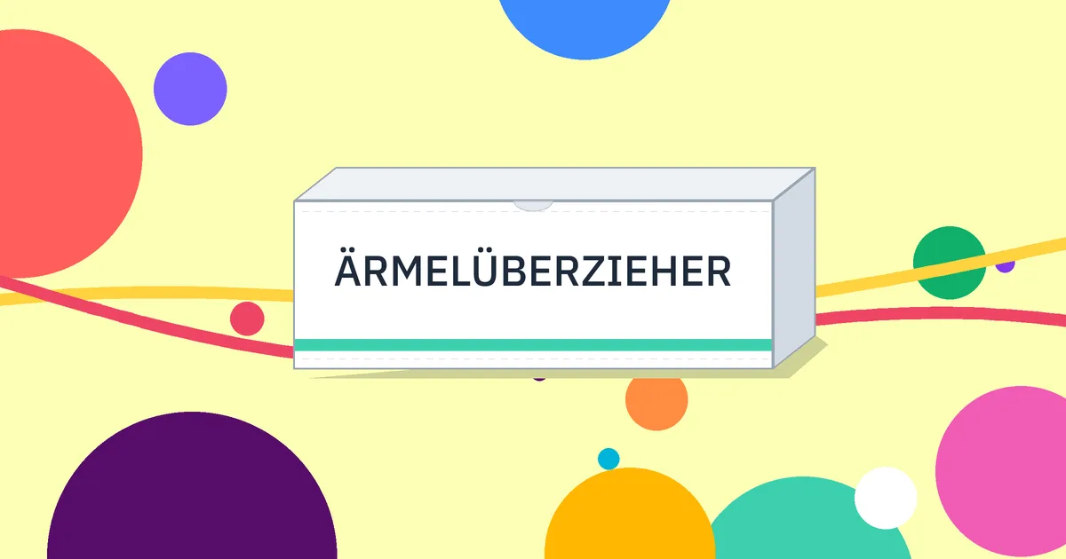 Symbolbild: Packung mit der Aufschrift ÄRMELÜBERZIEHER (PZN 19416140) – Verfügbarkeit und Bezug in Apotheken in Frankfurt am Main