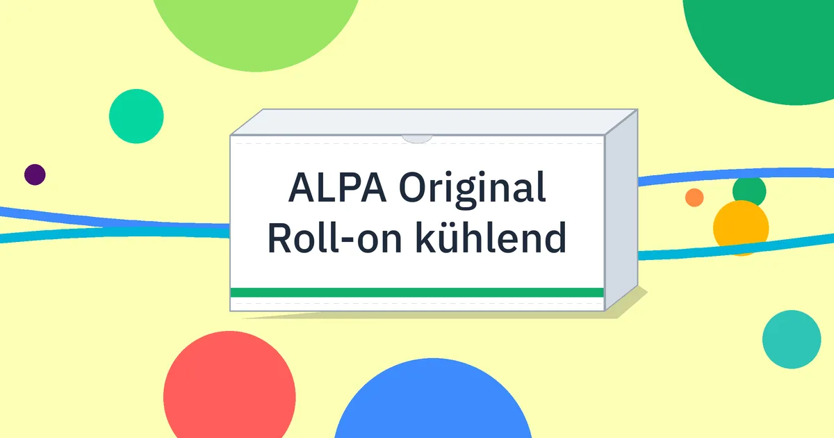 Symbolbild: Packung mit der Aufschrift ALPA Original Roll-on kühlend (PZN 20227757) – Verfügbarkeit und Bezug in Apotheken in Frankfurt am Main