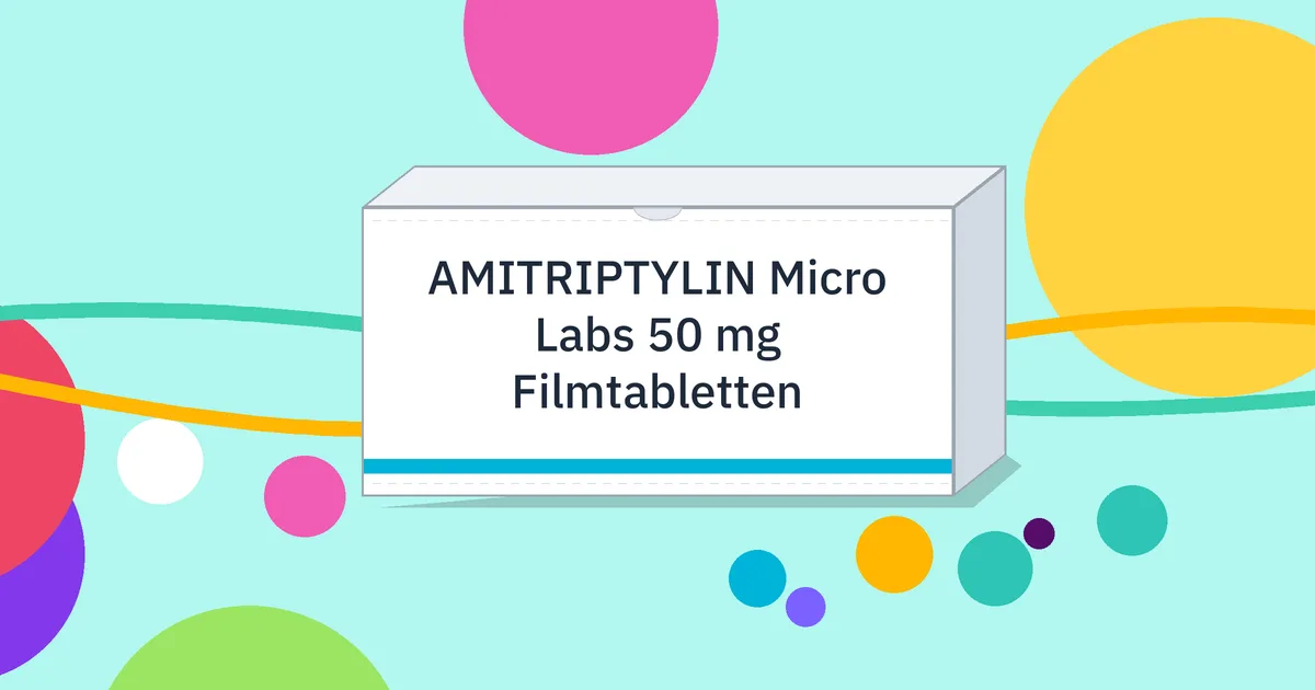 Symbolbild: Packung mit der Aufschrift AMITRIPTYLIN Micro Labs 50 mg Filmtabletten (PZN 10516880) – Verfügbarkeit und Bezug in Apotheken in Frankfurt am Main