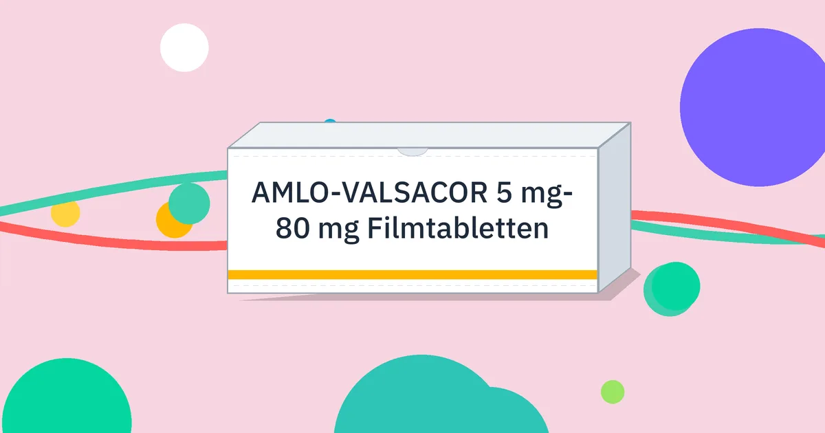 Symbolbild: Packung mit der Aufschrift AMLO-VALSACOR 5 mg-80 mg Filmtabletten (PZN 15610773) – Verfügbarkeit und Bezug in Apotheken in Frankfurt am Main
