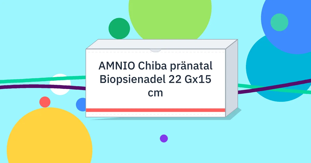 Symbolbild: Packung mit der Aufschrift AMNIO Chiba pränatal Biopsienadel 22 Gx15 cm (PZN 16921452) – Verfügbarkeit und Bezug in Apotheken in Frankfurt am Main