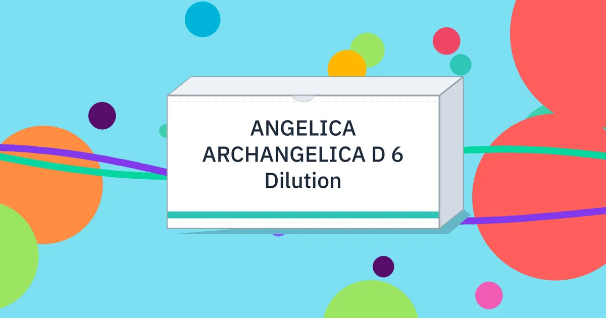 Symbolbild: Packung mit der Aufschrift ANGELICA ARCHANGELICA D 6 Dilution (PZN 07158885) – Verfügbarkeit und Bezug in Apotheken in Frankfurt am Main