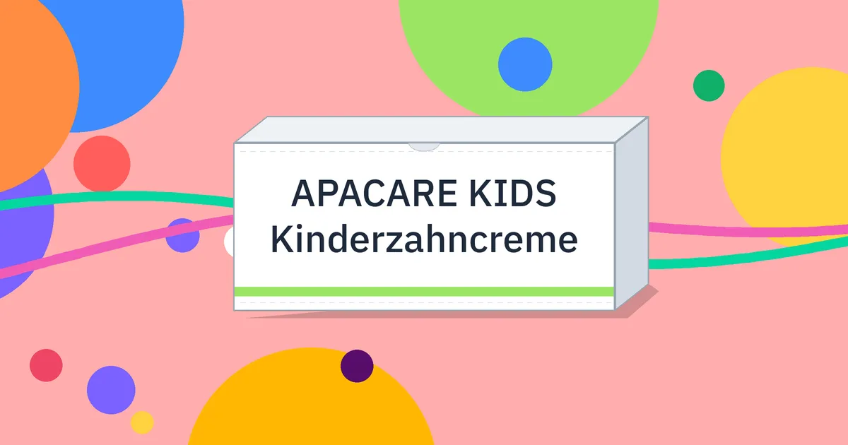 Symbolbild: Packung mit der Aufschrift APACARE KIDS Kinderzahncreme (PZN 20602563) – Verfügbarkeit und Bezug in Apotheken in Frankfurt am Main