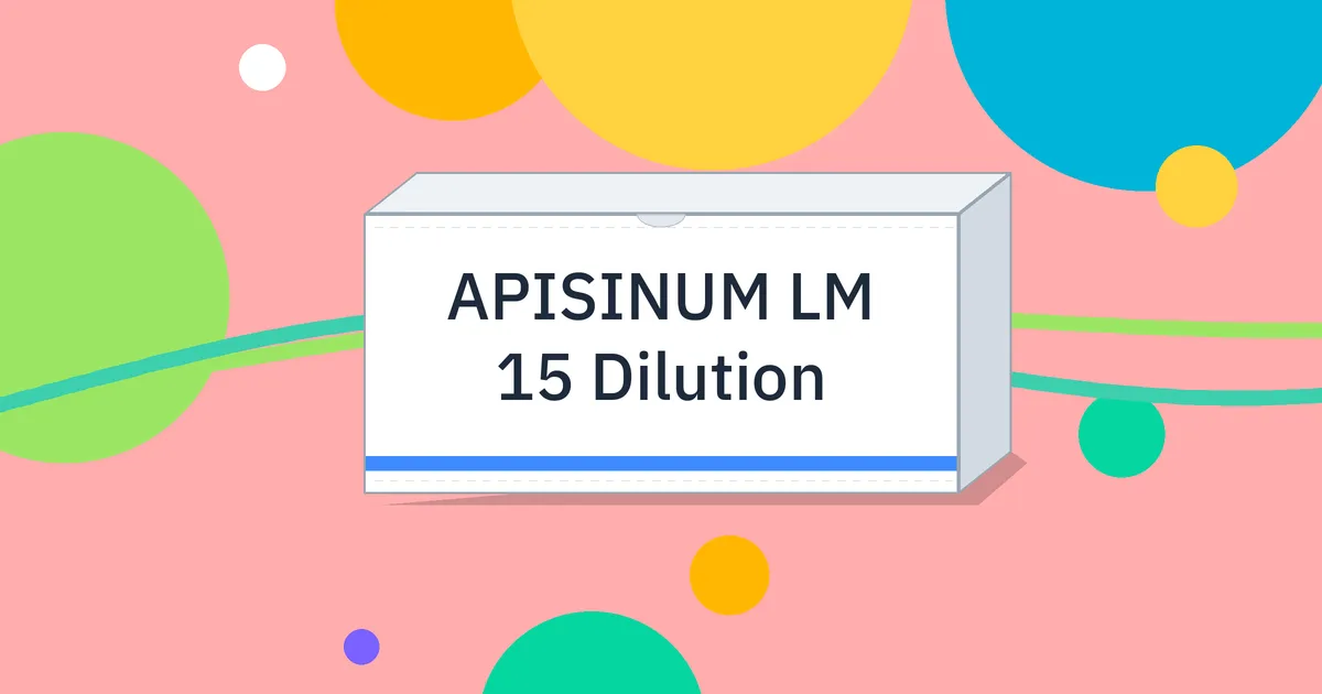 Symbolbild: Packung mit der Aufschrift APISINUM LM 15 Dilution (PZN 12456780) – Verfügbarkeit und Bezug in Apotheken in Frankfurt am Main