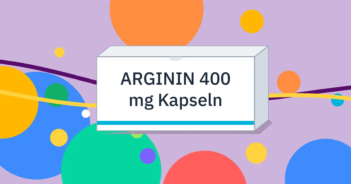 Symbolbild: Packung mit der Aufschrift ARGININ 400 mg Kapseln (PZN 10093422) – Verfügbarkeit und Bezug in Apotheken in Frankfurt am Main