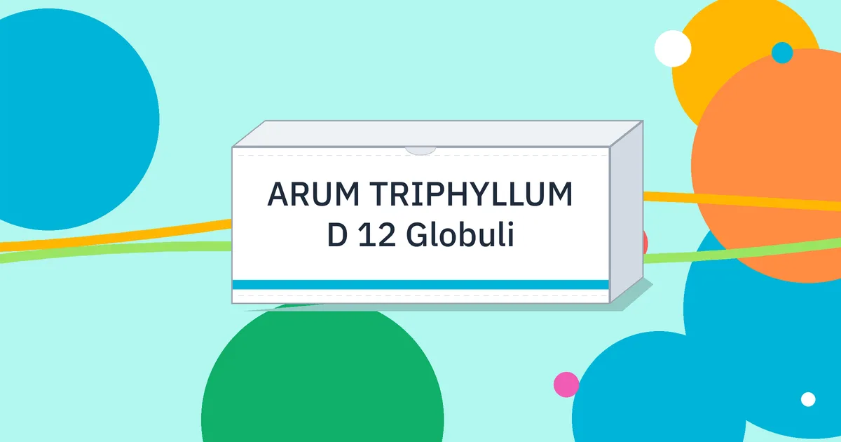 Symbolbild: Packung mit der Aufschrift ARUM TRIPHYLLUM D 12 Globuli (PZN 04205934) – Verfügbarkeit und Bezug in Apotheken in Frankfurt am Main