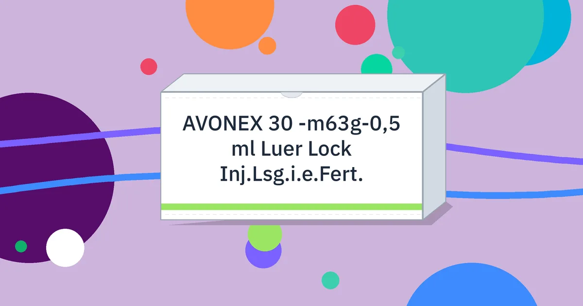 Symbolbild: Packung mit der Aufschrift AVONEX 30 -m63g-0,5 ml Luer Lock Inj.Lsg.i.e.Fert. (PZN 02204190) – Verfügbarkeit und Bezug in Apotheken in Frankfurt am Main