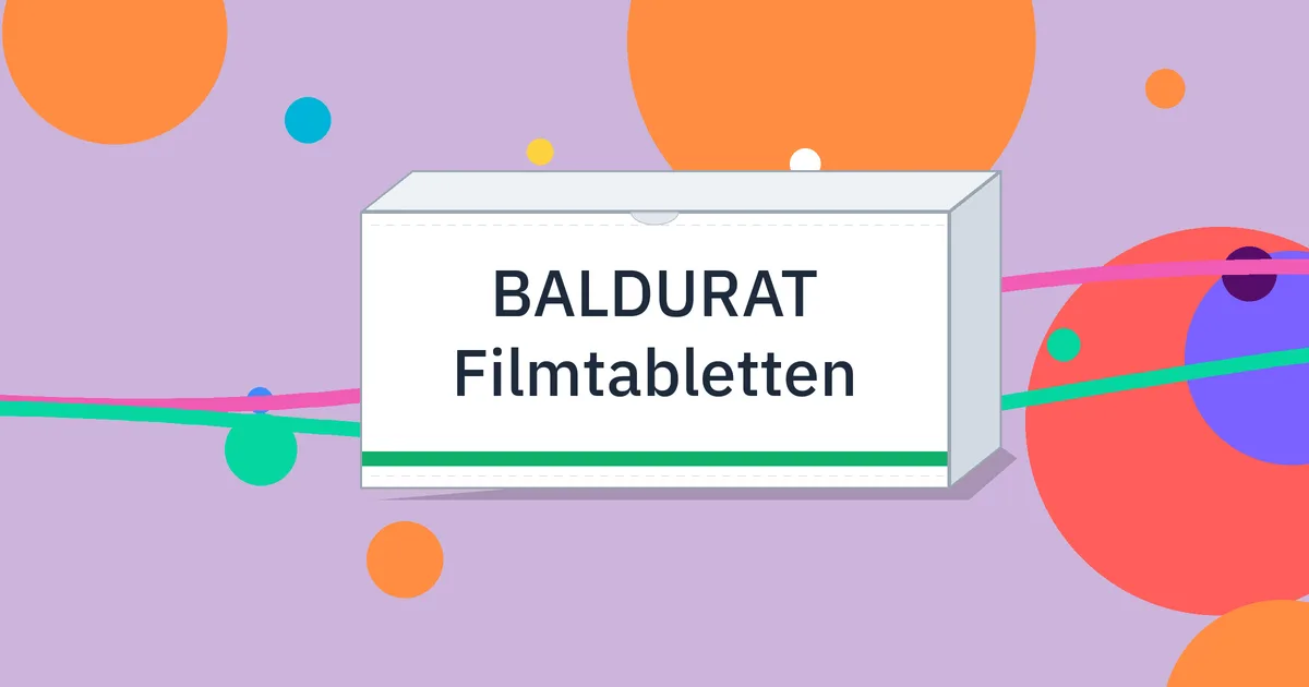 Symbolbild: Packung mit der Aufschrift BALDURAT Filmtabletten (PZN 01890875) – Verfügbarkeit und Bezug in Apotheken in Frankfurt am Main