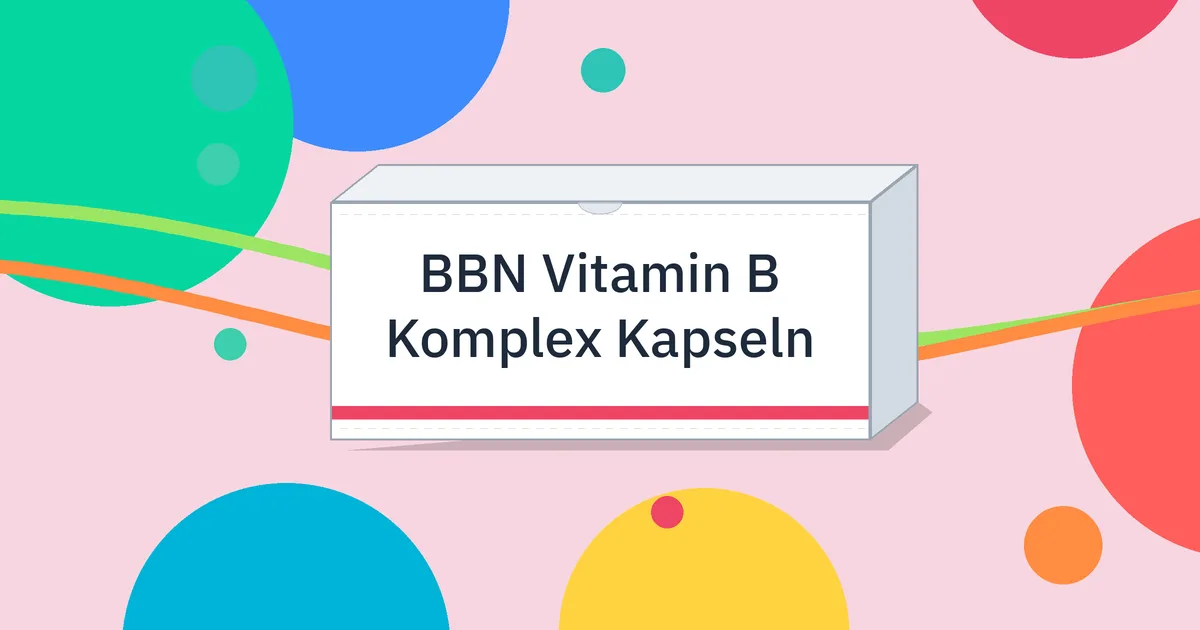 Symbolbild: Packung mit der Aufschrift BBN Vitamin B Komplex Kapseln (PZN 06080572) – Verfügbarkeit und Bezug in Apotheken in Frankfurt am Main