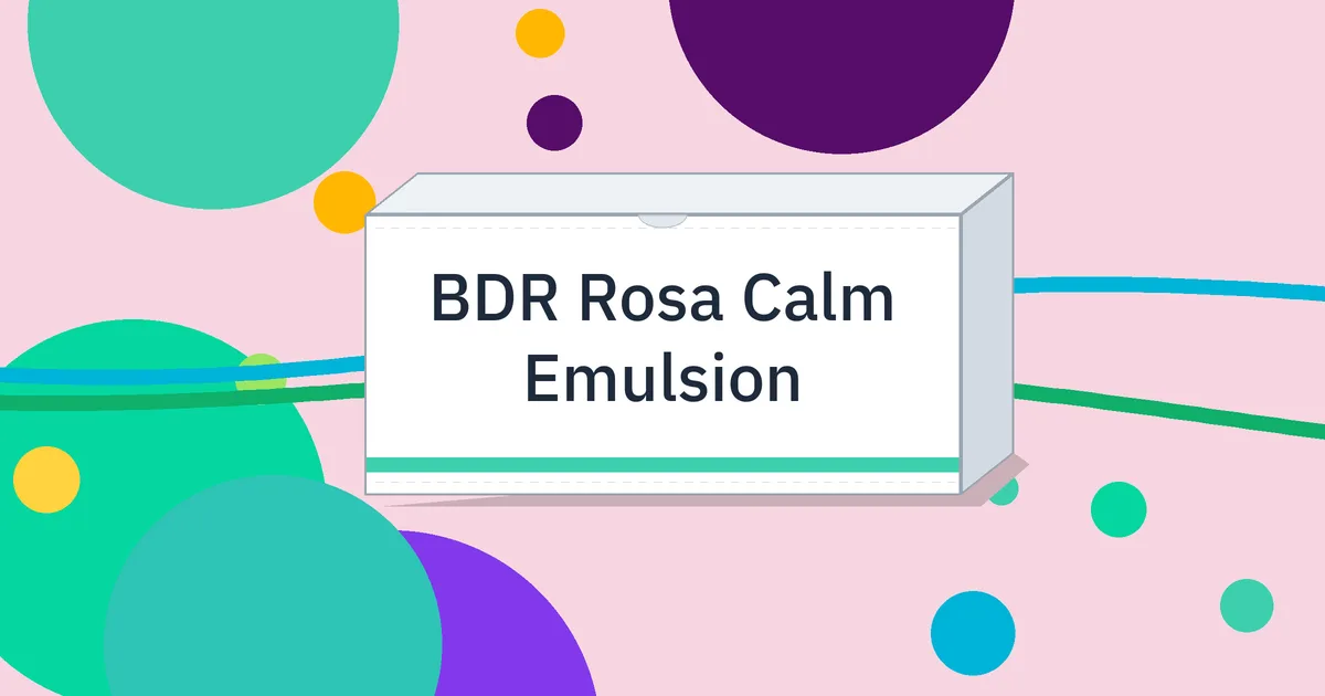 Symbolbild: Packung mit der Aufschrift BDR Rosa Calm Emulsion (PZN 19873587) – Verfügbarkeit und Bezug in Apotheken in Frankfurt am Main