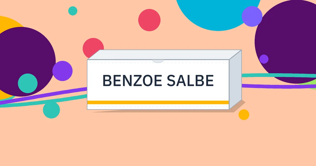 Symbolbild: Packung mit der Aufschrift BENZOE SALBE (PZN 17937225) – Verfügbarkeit und Bezug in Apotheken in Frankfurt am Main