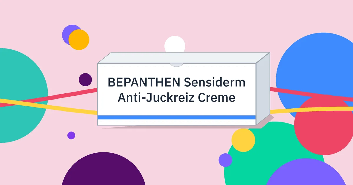Symbolbild: Packung mit der Aufschrift BEPANTHEN Sensiderm Anti-Juckreiz Creme (PZN 20195158) – Verfügbarkeit und Bezug in Apotheken in Frankfurt am Main