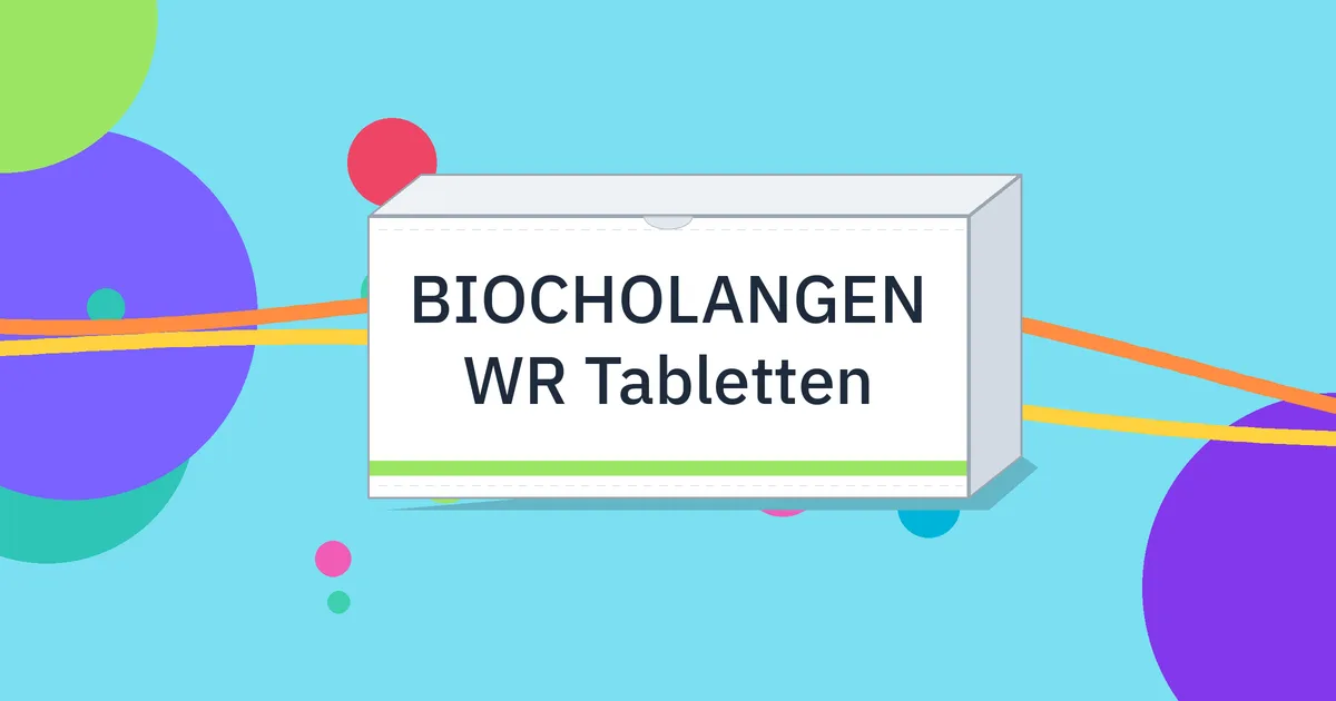 Symbolbild: Packung mit der Aufschrift BIOCHOLANGEN WR Tabletten (PZN 01668131) – Verfügbarkeit und Bezug in Apotheken in Frankfurt am Main