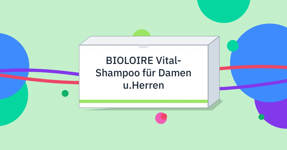 Symbolbild: Packung mit der Aufschrift BIOLOIRE Vital-Shampoo für Damen u.Herren (PZN 02932802) – Verfügbarkeit und Bezug in Apotheken in Frankfurt am Main