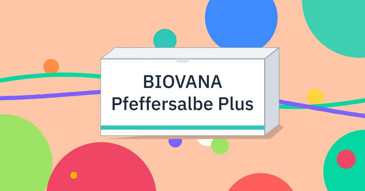 Symbolbild: Packung mit der Aufschrift BIOVANA Pfeffersalbe Plus (PZN 19469142) – Verfügbarkeit und Bezug in Apotheken in Frankfurt am Main