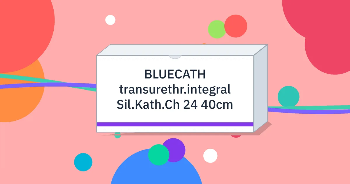 Symbolbild: Packung mit der Aufschrift BLUECATH transurethr.integral Sil.Kath.Ch 24 40cm (PZN 11850931) – Verfügbarkeit und Bezug in Apotheken in Frankfurt am Main