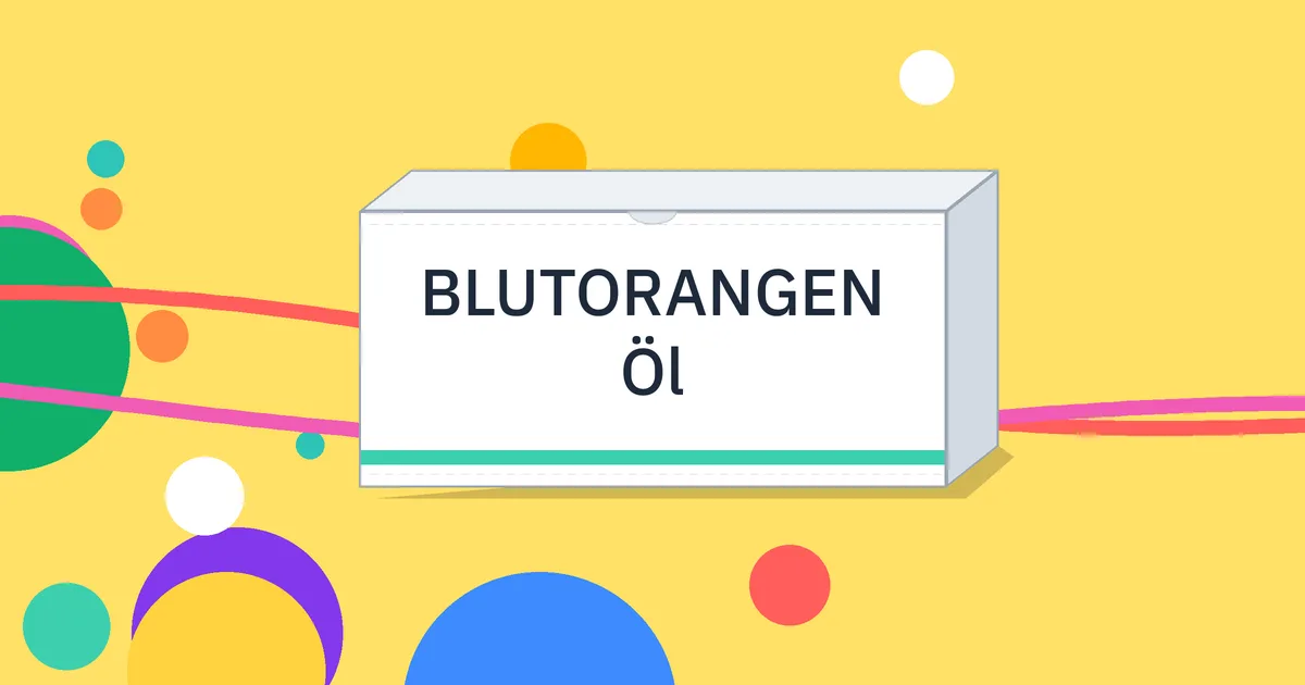 Symbolbild: Packung mit der Aufschrift BLUTORANGEN Öl (PZN 04513179) – Verfügbarkeit und Bezug in Apotheken in Frankfurt am Main