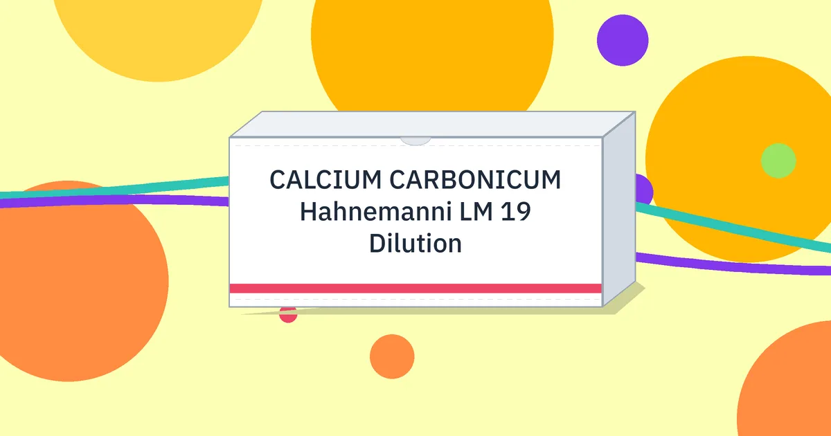 Symbolbild: Packung mit der Aufschrift CALCIUM CARBONICUM Hahnemanni LM 19 Dilution (PZN 12803572) – Verfügbarkeit und Bezug in Apotheken in Frankfurt am Main