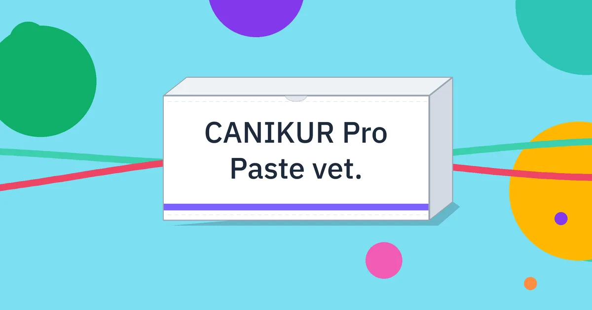 Symbolbild: Packung mit der Aufschrift CANIKUR Pro Paste vet. (PZN 05499978) – Verfügbarkeit und Bezug in Apotheken in Frankfurt am Main
