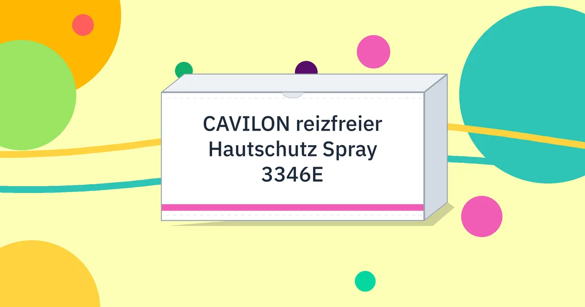 Symbolbild: Packung mit der Aufschrift CAVILON reizfreier Hautschutz Spray 3346E (PZN 11887785) – Verfügbarkeit und Bezug in Apotheken in Frankfurt am Main