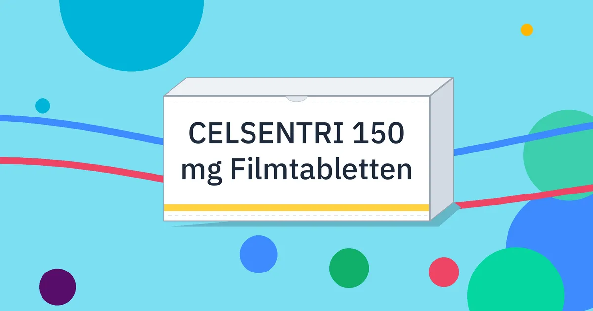 Symbolbild: Packung mit der Aufschrift CELSENTRI 150 mg Filmtabletten (PZN 11871175) – Verfügbarkeit und Bezug in Apotheken in Frankfurt am Main