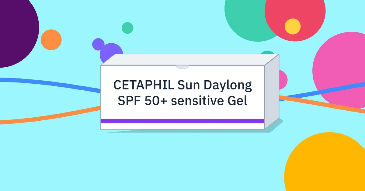 Symbolbild: Packung mit der Aufschrift CETAPHIL Sun Daylong SPF 50+ sensitive Gel (PZN 20007808) – Verfügbarkeit und Bezug in Apotheken in Frankfurt am Main