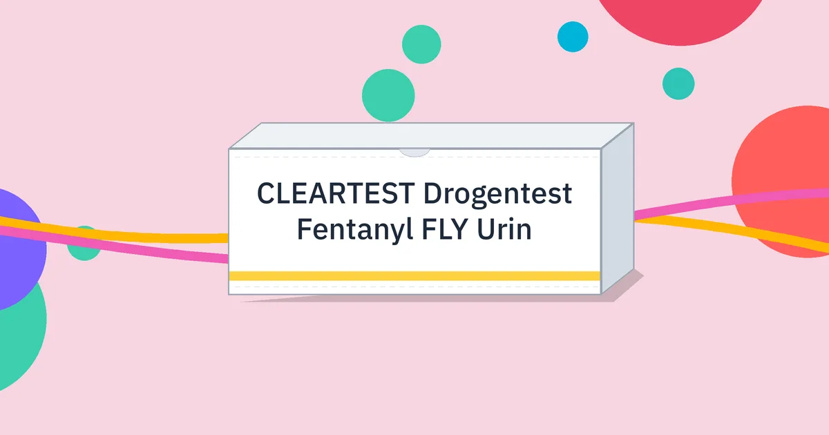 Symbolbild: Packung mit der Aufschrift CLEARTEST Drogentest Fentanyl FLY Urin (PZN 19393924) – Verfügbarkeit und Bezug in Apotheken in Frankfurt am Main