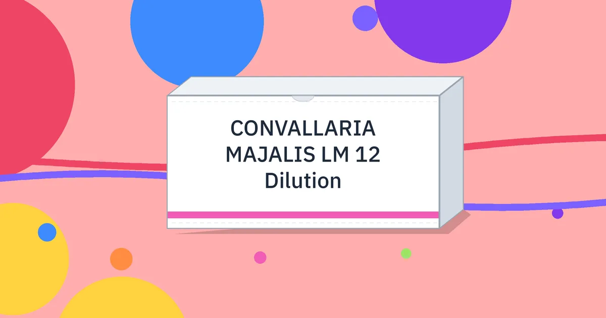 Symbolbild: Packung mit der Aufschrift CONVALLARIA MAJALIS LM 12 Dilution (PZN 12833509) – Verfügbarkeit und Bezug in Apotheken in Frankfurt am Main