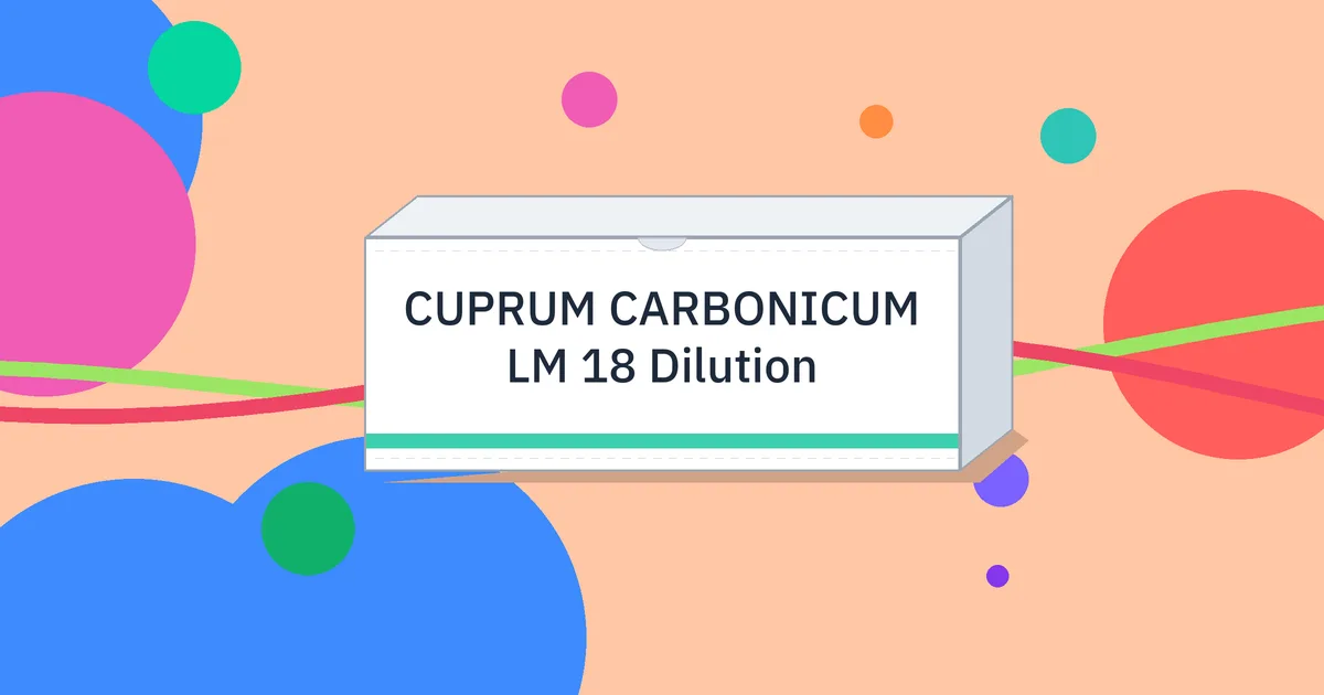 Symbolbild: Packung mit der Aufschrift CUPRUM CARBONICUM LM 18 Dilution (PZN 17853362) – Verfügbarkeit und Bezug in Apotheken in Frankfurt am Main
