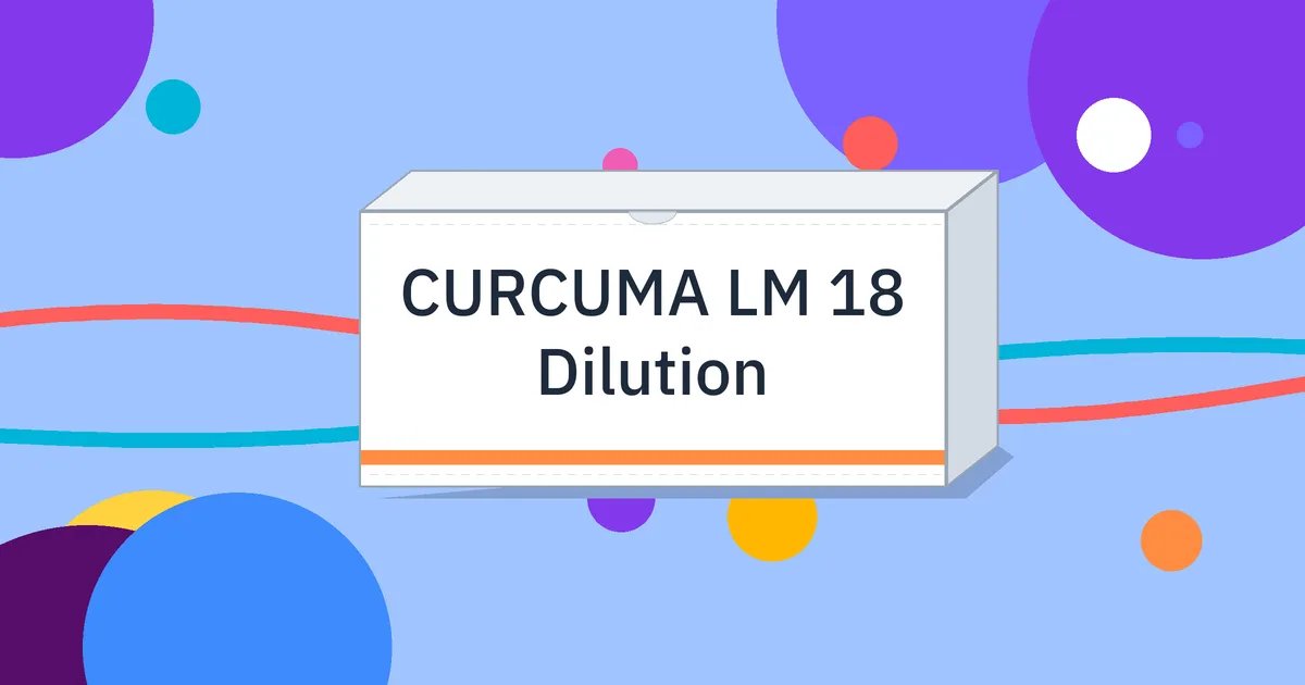 Symbolbild: Packung mit der Aufschrift CURCUMA LM 18 Dilution (PZN 12840030) – Verfügbarkeit und Bezug in Apotheken in Frankfurt am Main